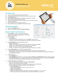 Patient Follow Up and Monitoring | remedē® System
